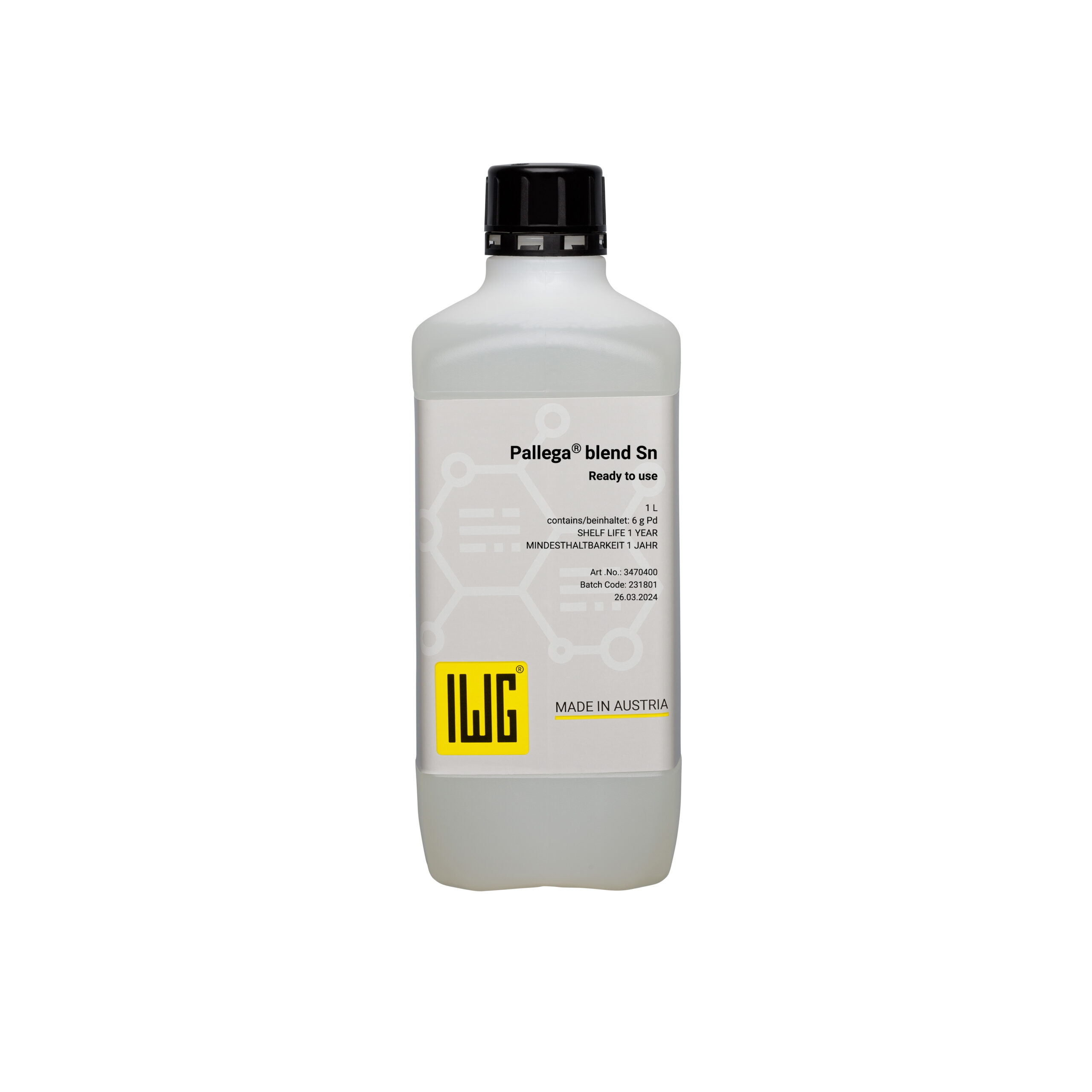 Palladium alternative: Palladium-tin electrolyte: Pallega® blend Sn