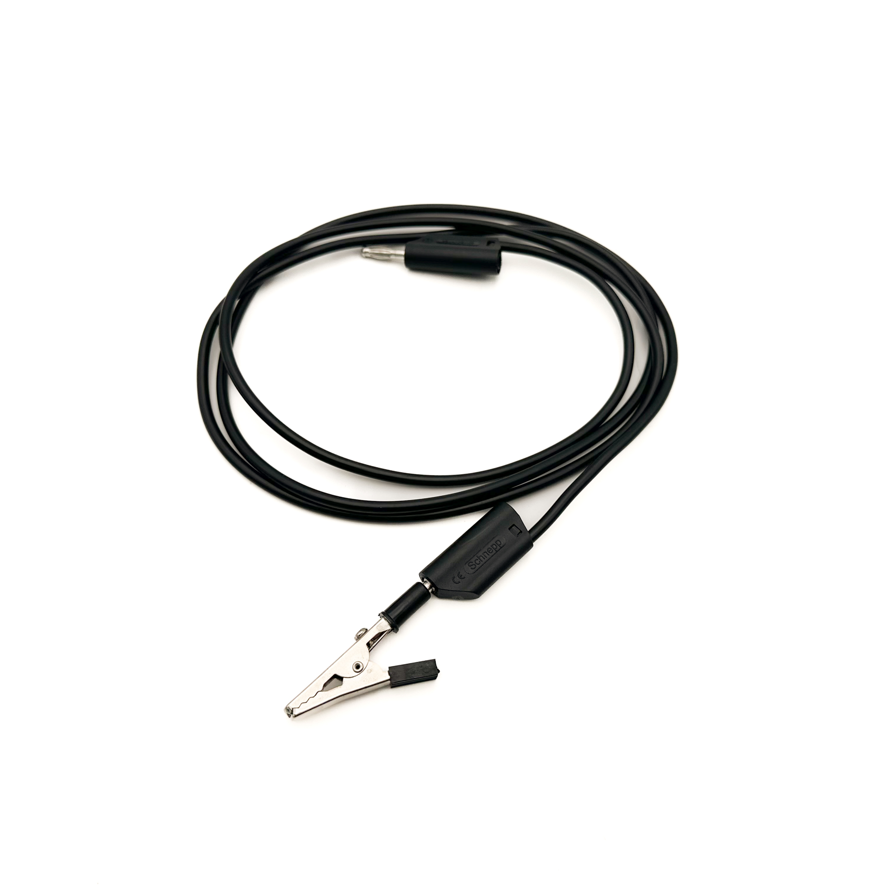 Black cable for laboratory power supply unit